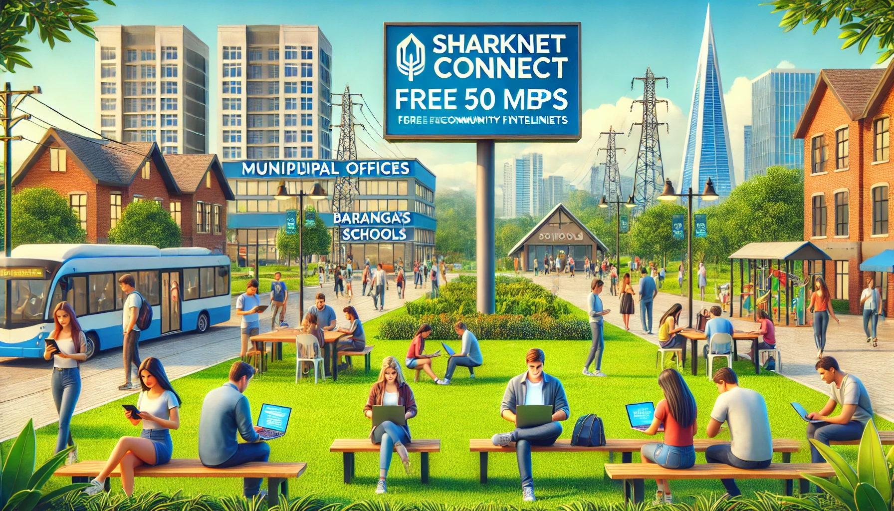 Sharknet Connect: Empowering Communities with Free Internet Access