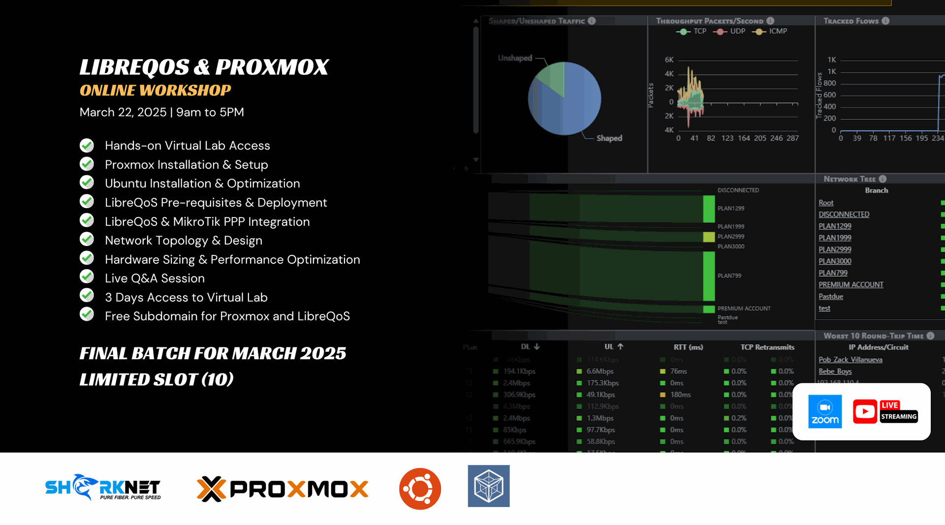 Welcome To Online Workshop : Proxmox + LibreQoS | Sharknet ICT